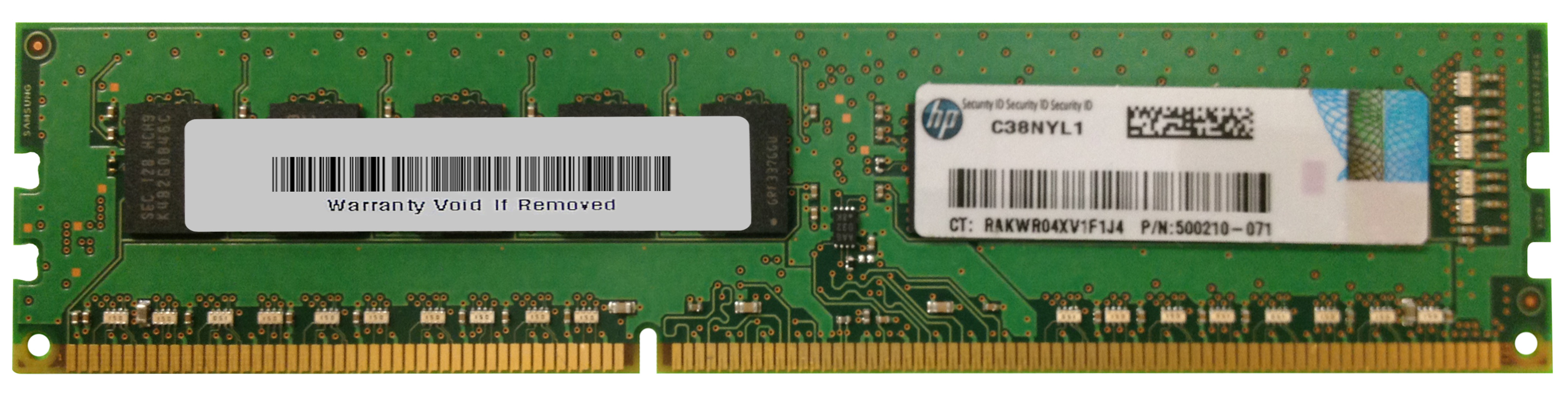 500210-071 HP 4GB DDR3 PC10600 Memory