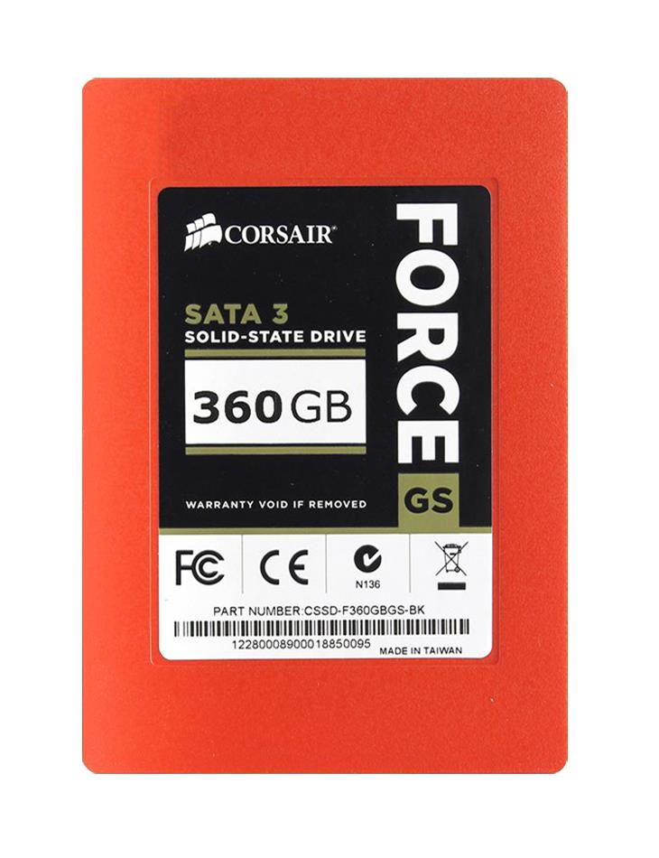 CSSD-F360GBGS-BK Corsair 360GB SATA 6.0 Gbps SSD