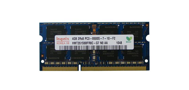 HMT351S6BFR8C-G7N0 AA Hynix 4GB SoDimm PC8500 Memory