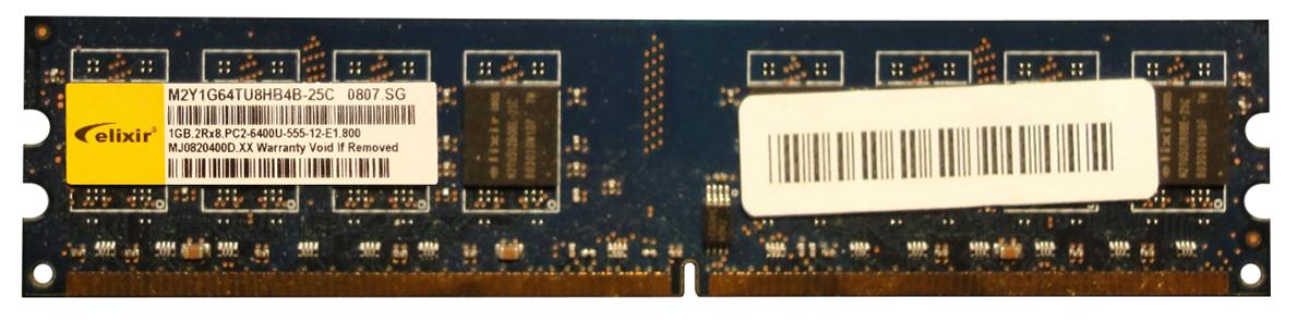M2Y1G64TU8HB4B-25C Elixir 1GB DDR2 PC6400 Memory