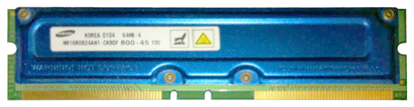 MR16R0824AN1-CK8DF Samsung 64MB Rambus PC800 Memory