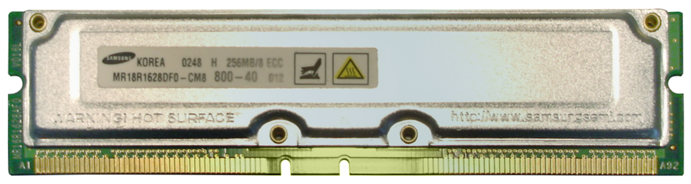 MR18R1628DFO-CM8 Samsung 256MB Rambus PC800 Memory