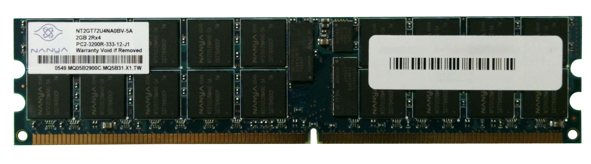 NT2GT72U4NA0BV-5A Nanya 2GB DDR2 PC3200 Memory