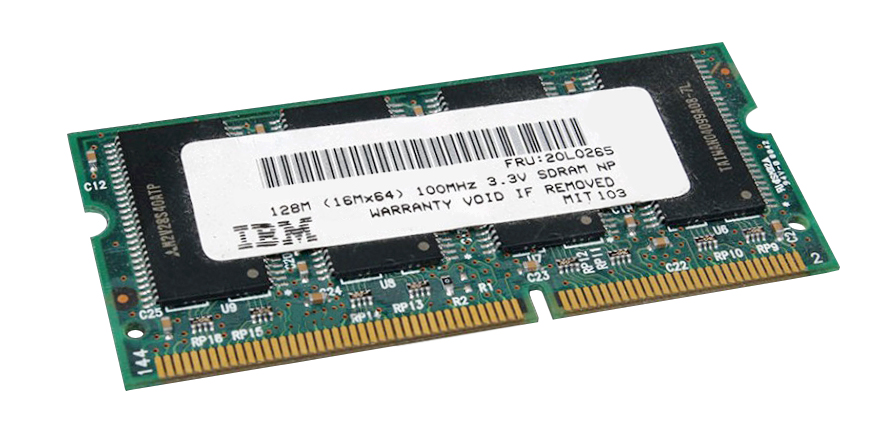 20L0265 IBM 128MB SoDimm PC100 Memory