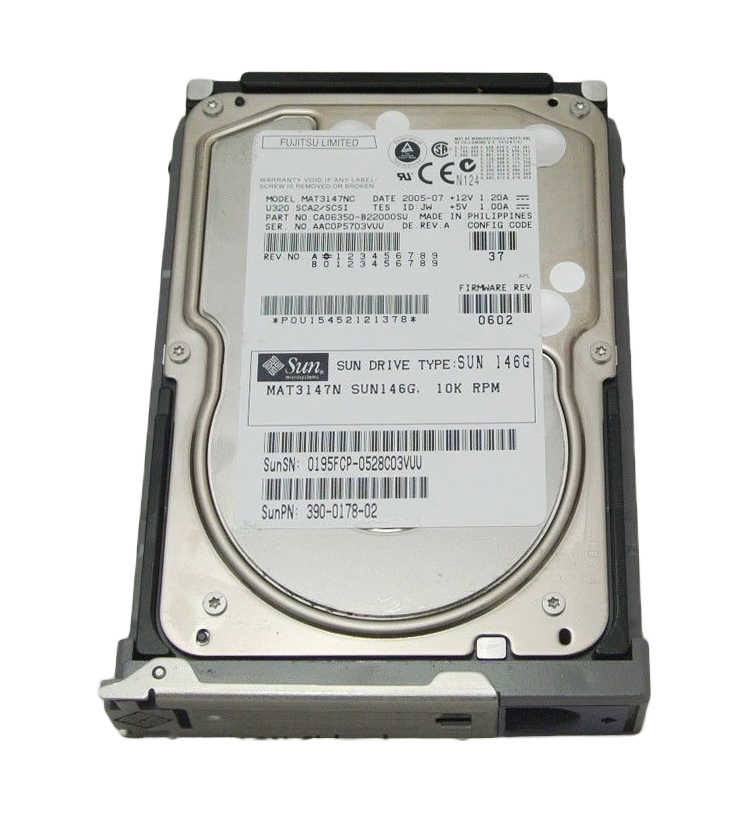 3900178-01 Sun 146GB Ultra-320 SCSI Hard Drive