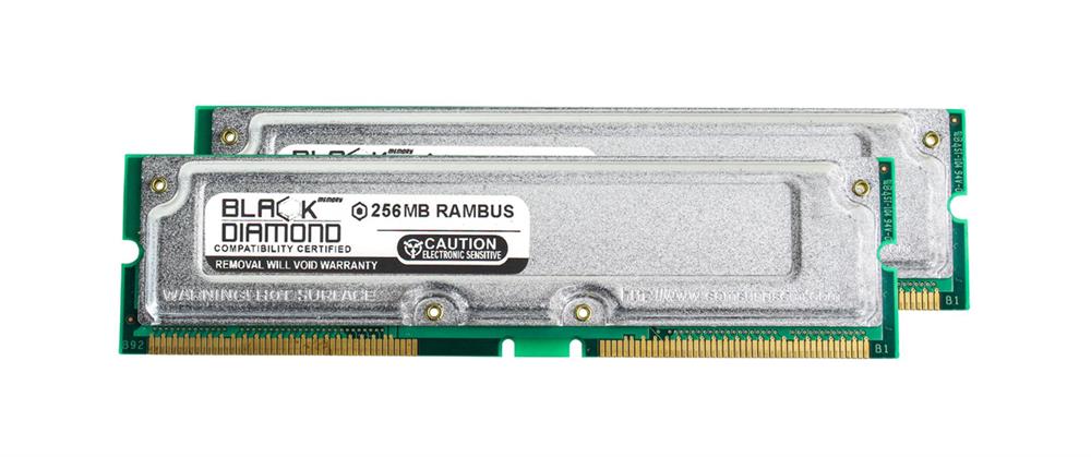 BD256X2M800M19 Black Diamond 512MB Rambus PC800 Memory