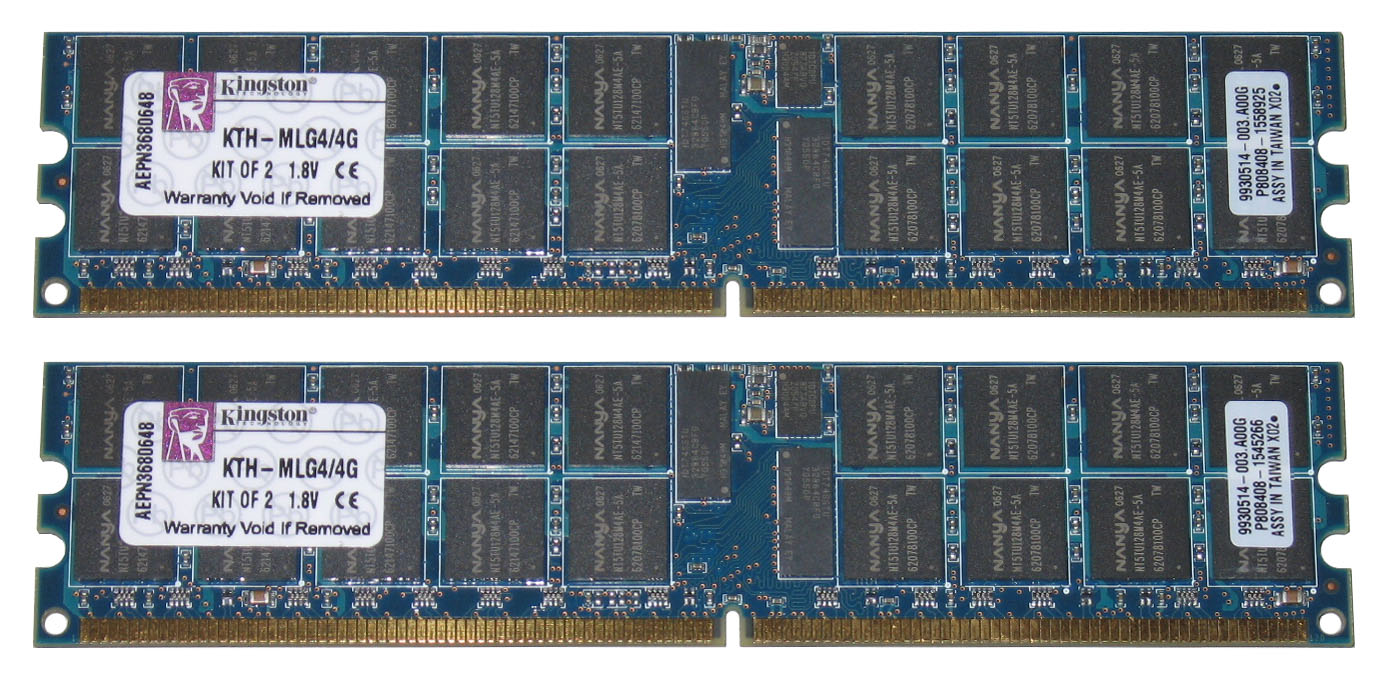 KTH-MLG4/4G Kingston 4GB DDR2 PC3200 Memory