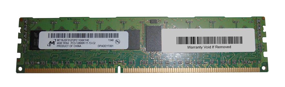 MT18JSF51272PZ-1G6K1 Micron 4GB DDR3 PC12800 Memory