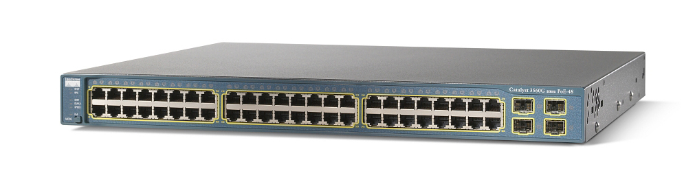 WS-C3560G-48PS-E Cisco Network Switch