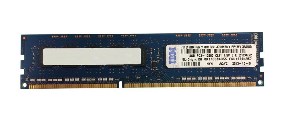 00D4957 IBM 4GB DDR3 PC12800 Memory
