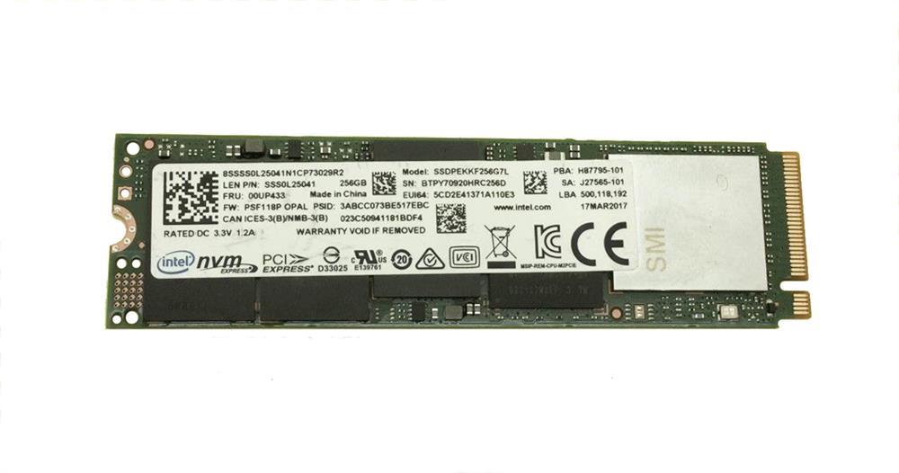 00UP433 Lenovo 256GB PCI Express 3.0 x4 SSD