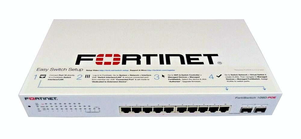 108D-POE Fortinet Network Switch