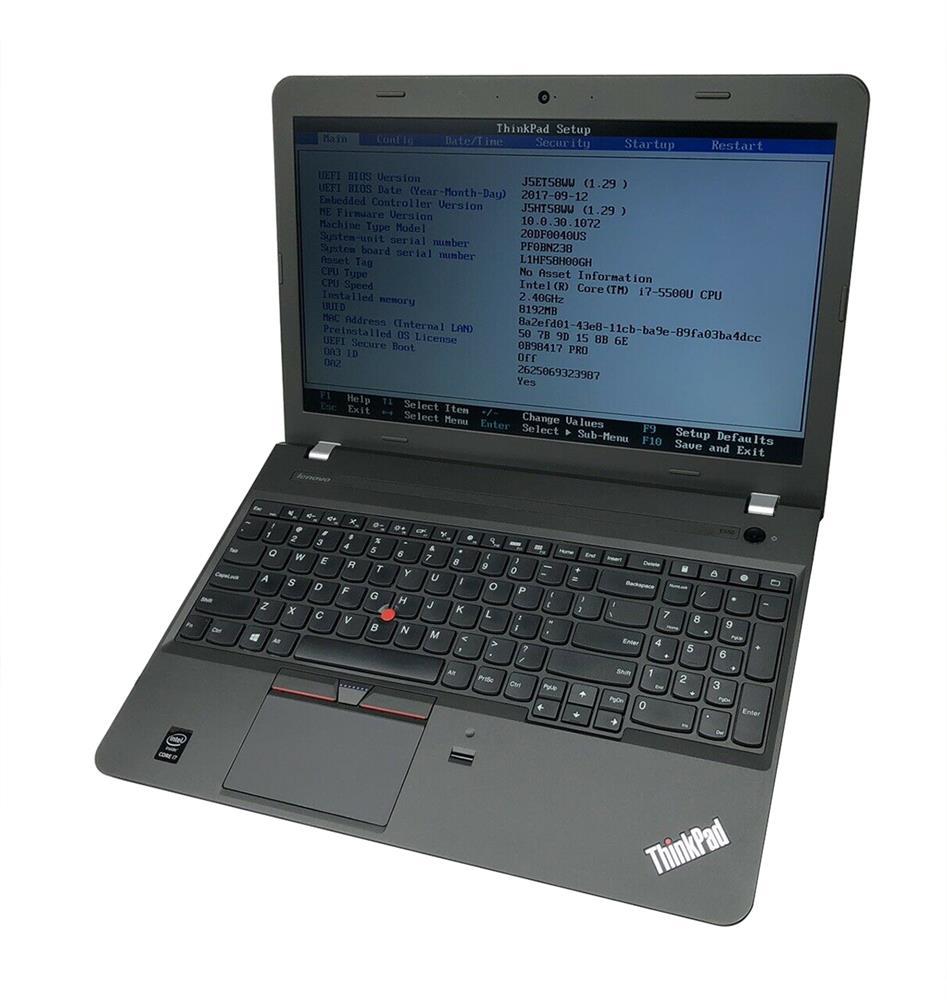 20DFCTO1WW-CTO15-G Lenovo Laptop Computer System