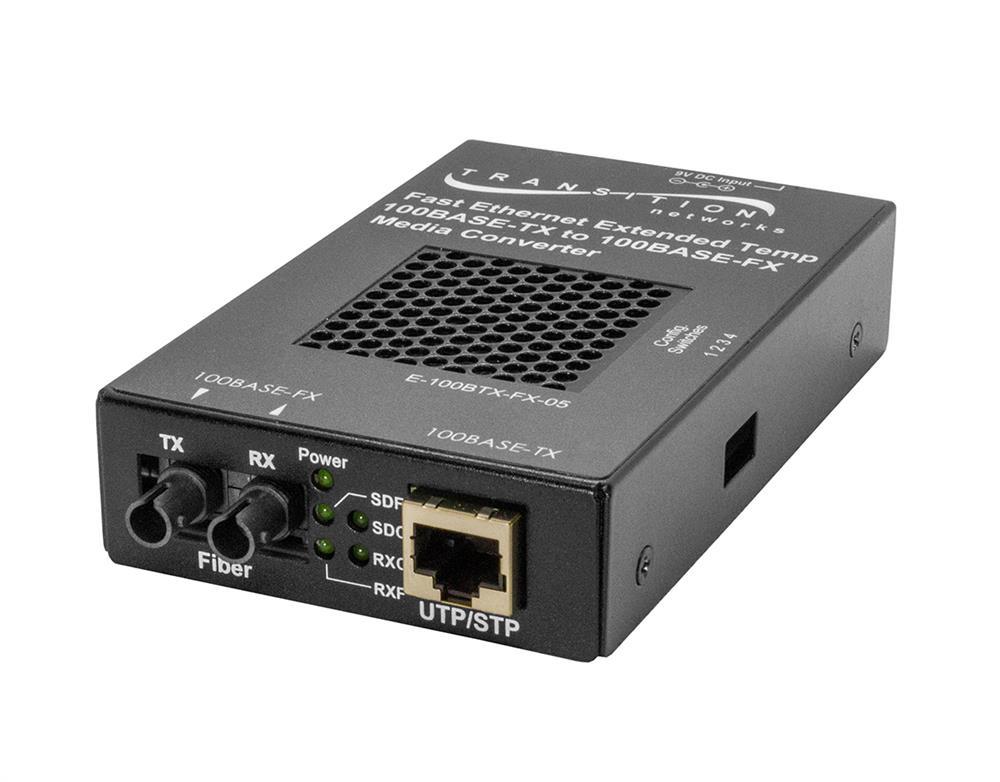 C/E-100BTX-FX-05(SC) Transition Networks Network Media Converter