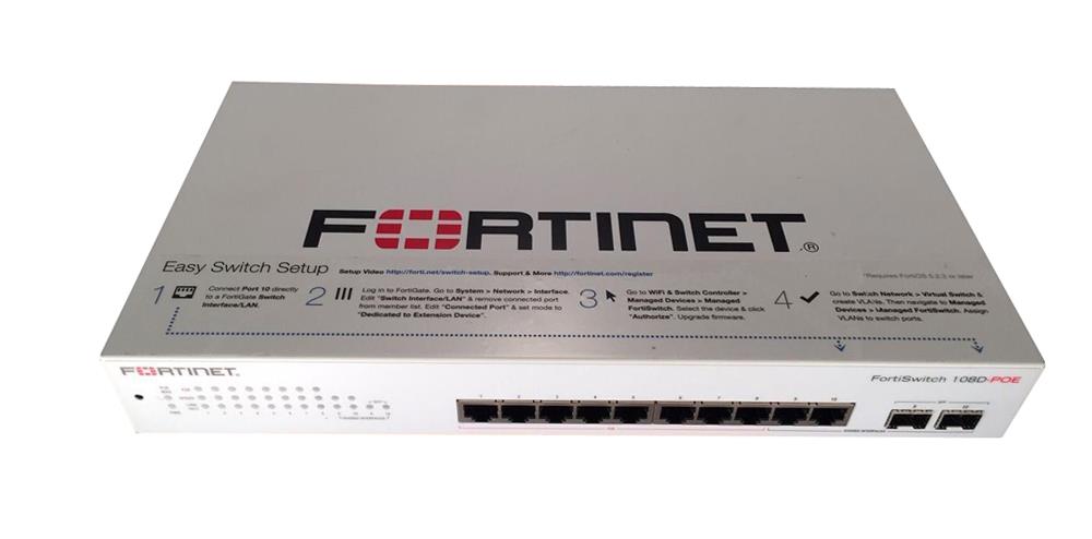 FS-108D-POE-USG Fortinet Network Switch
