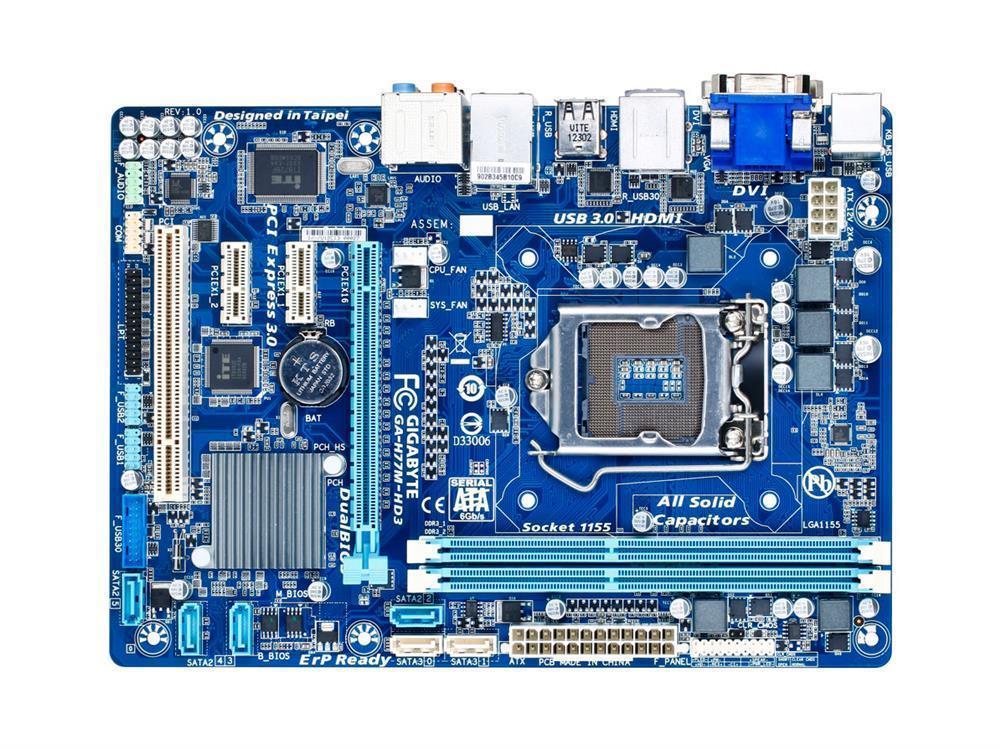 GA-H77M-D3H(rev.1.0) Gigabyte Tech Computer System Board
