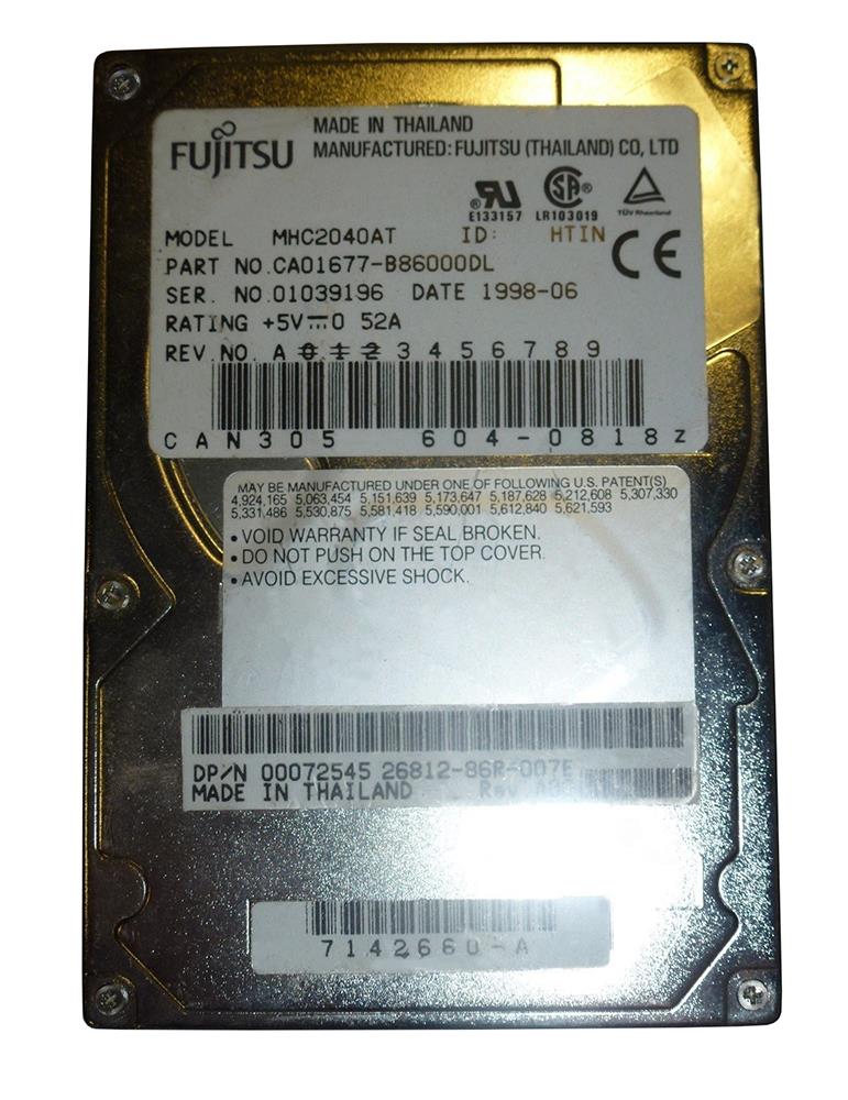 MHC2040AT Fujitsu 4GB ATA Hard Drive