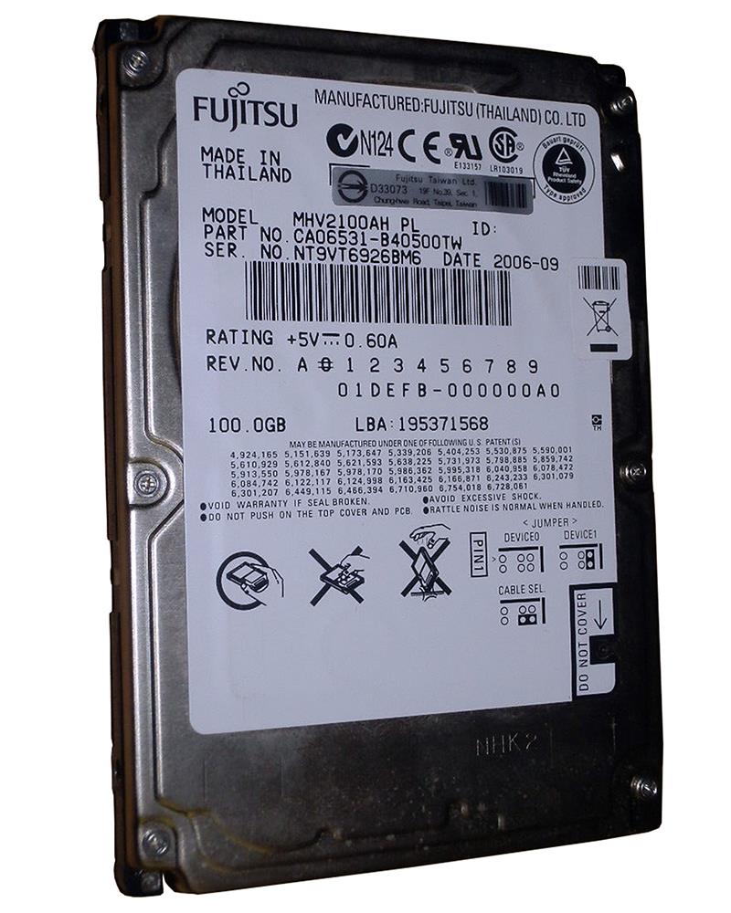MHV2100AH Fujitsu Mobile 100GB ATA/100 Hard Drive