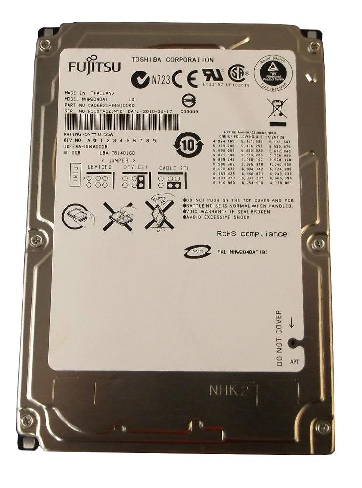 MHW2040AT Fujitsu Mobile 40GB ATA/133 Hard Drive