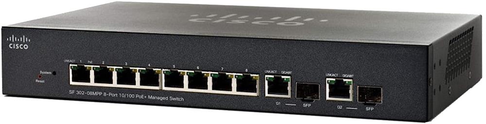 SF302-08MPP-K9-KR Cisco Network Switch