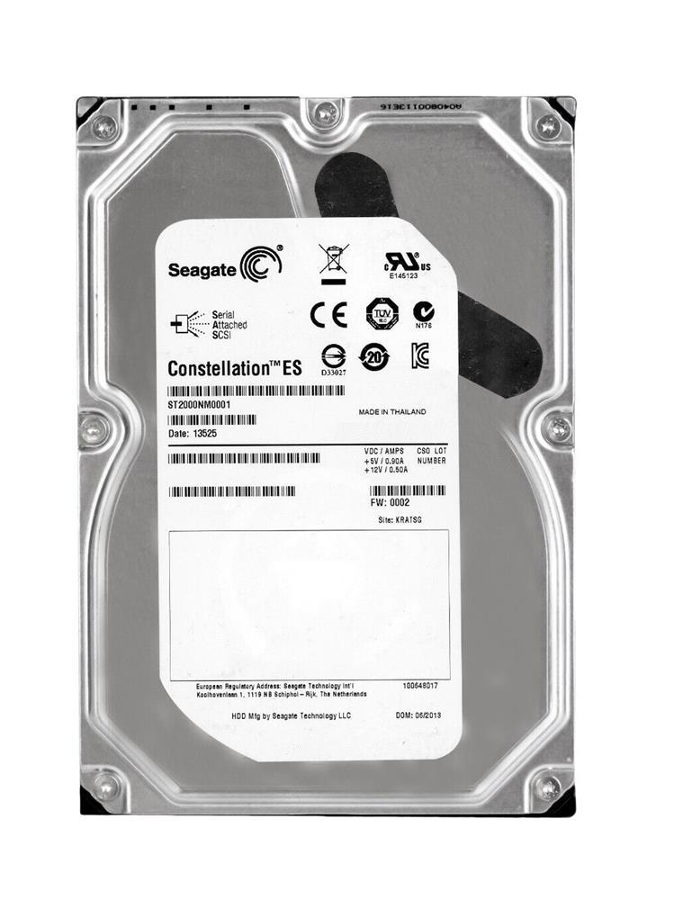 ST2000NM0001-RF Seagate Constellation 2TB SAS 6.0 Gbps Hard Drive