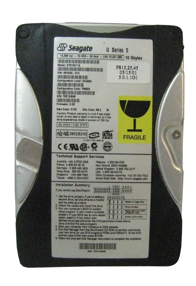 ST310211A Seagate U5 10GB ATA/100 Hard Drive