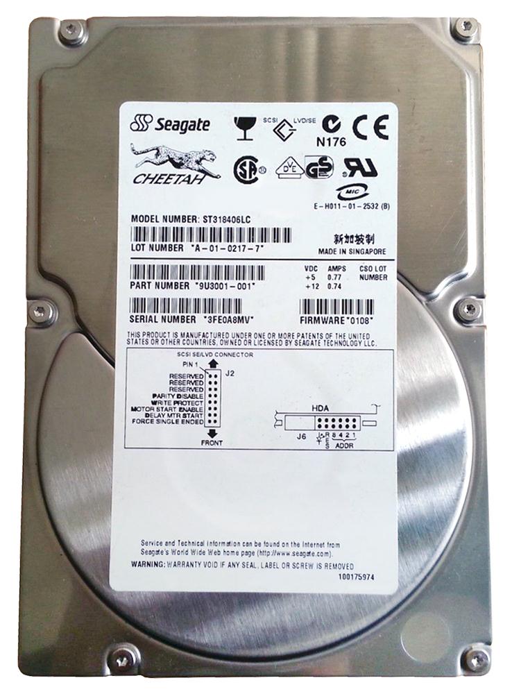 ST318406LC Seagate Cheetah 18GB Ultra-160 SCSI Hard Drive