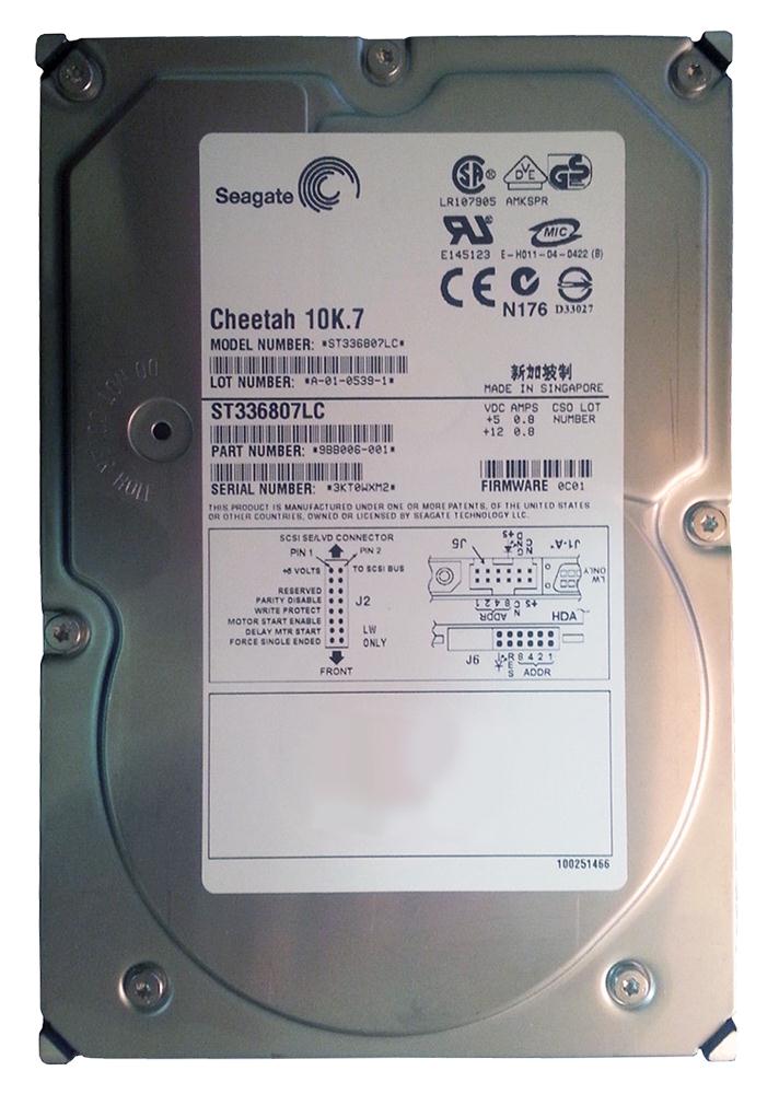 ST336807LC Seagate Cheetah 36GB Ultra-320 SCSI Hard Drive