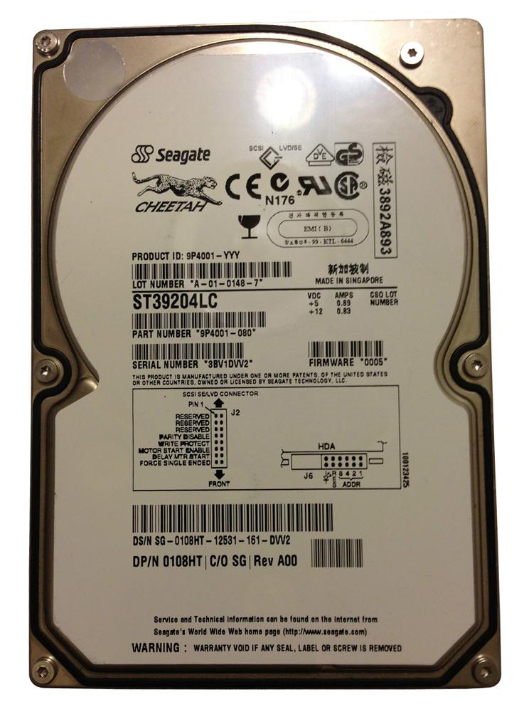 ST39204LC Seagate Cheetah 9GB Ultra-160 SCSI Hard Drive