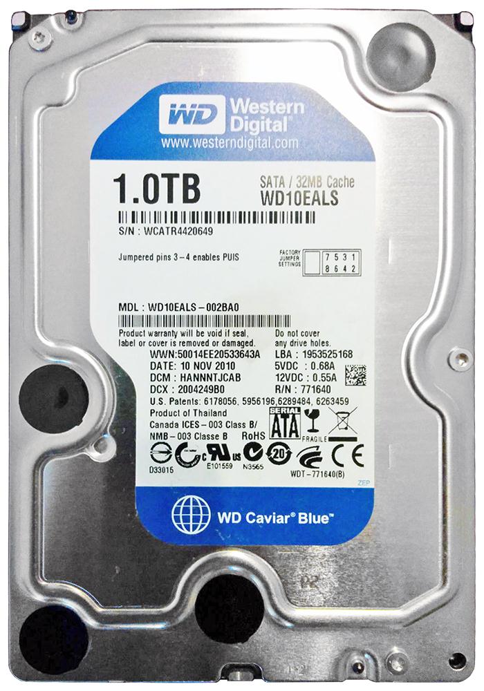 WD10EALS Western Digital Caviar Blue 1TB SATA 3.0 Gbps Hard Drive