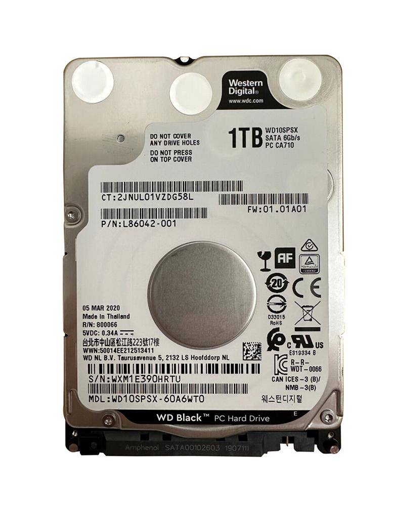 WD10SPSX-60A6WT0 Western Digital Hard Drive