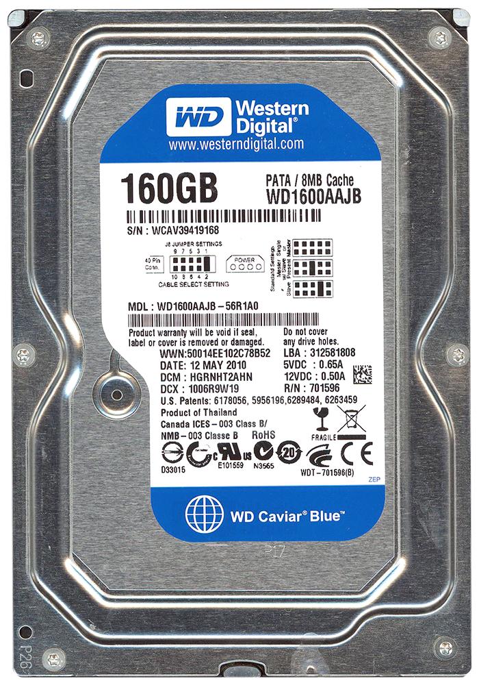 WD1600AAJB Western Digital Caviar 160GB ATA/100 Hard Drive