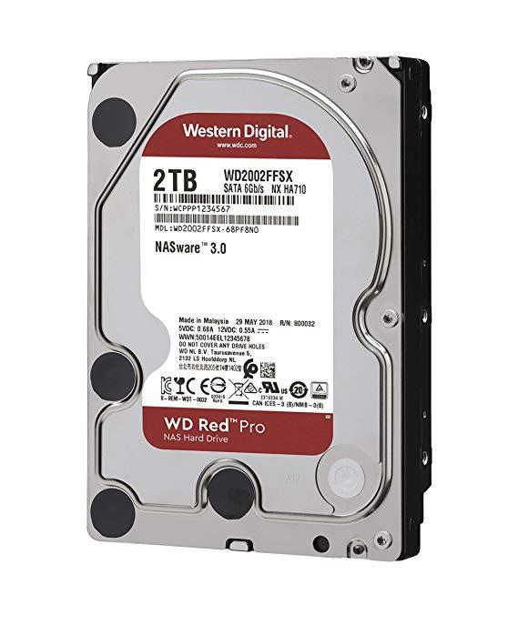 WD2002FFSX-68PF8N0 Western Digital Red 2TB SATA 6.0 Gbps Hard Drive