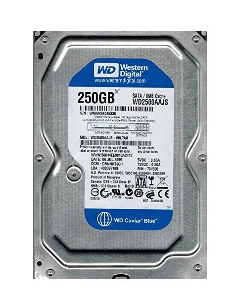 WD2500AAJS-00L7A0 Western Digital Caviar 250GB SATA 3.0 Gbps Hard Drive