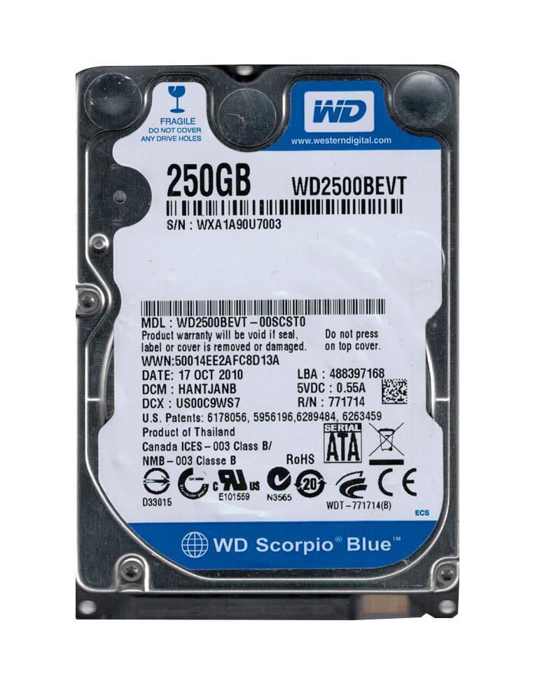 WD2500BEVT-OOSCSTO Western Digital Hard Drive