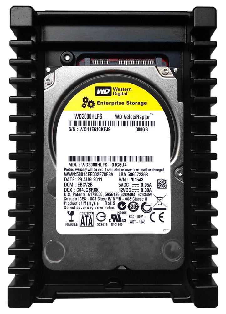 WD3000HLFS Western Digital VelociRaptor 300GB SATA 3.0 Gbps Hard Drive