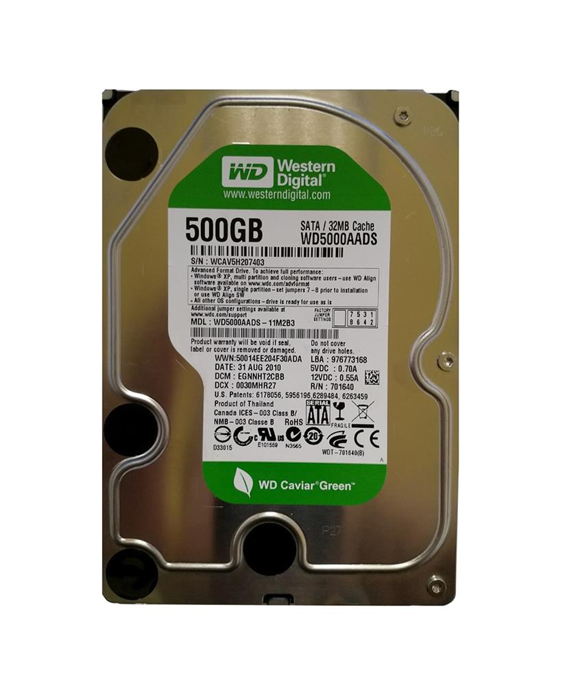 WD5000AADS-11M2B3 Western Digital Hard Drive