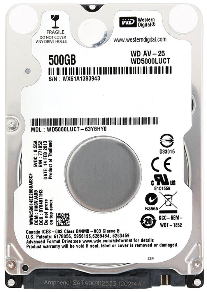 WD5000LUCT-A1 Western Digital Hard Drive