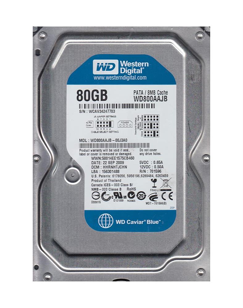 WD800AAJB-OOJ3AO Western Digital Hard Drive