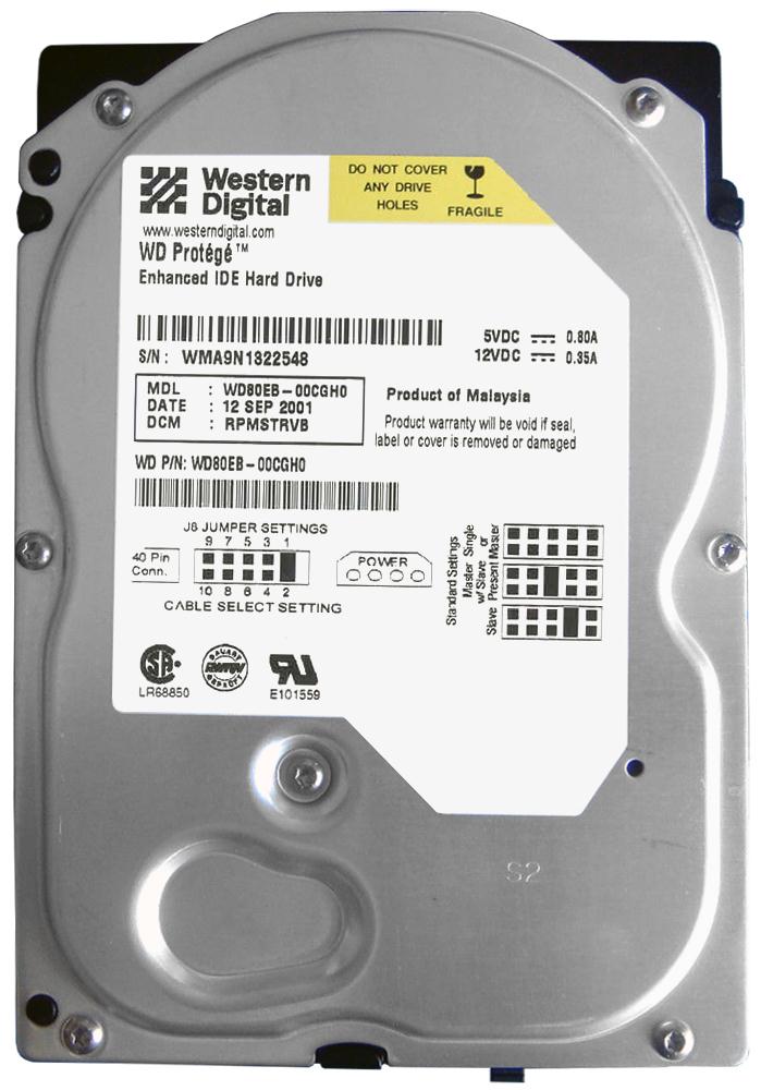 WD80EB Western Digital Caviar 8GB ATA/100 Hard Drive